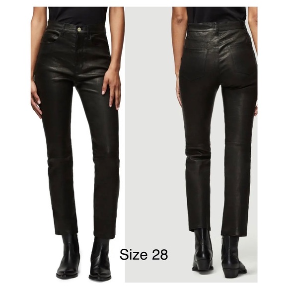Frame Denim | Pants & Jumpsuits | Frame Leather Pants | Poshmark